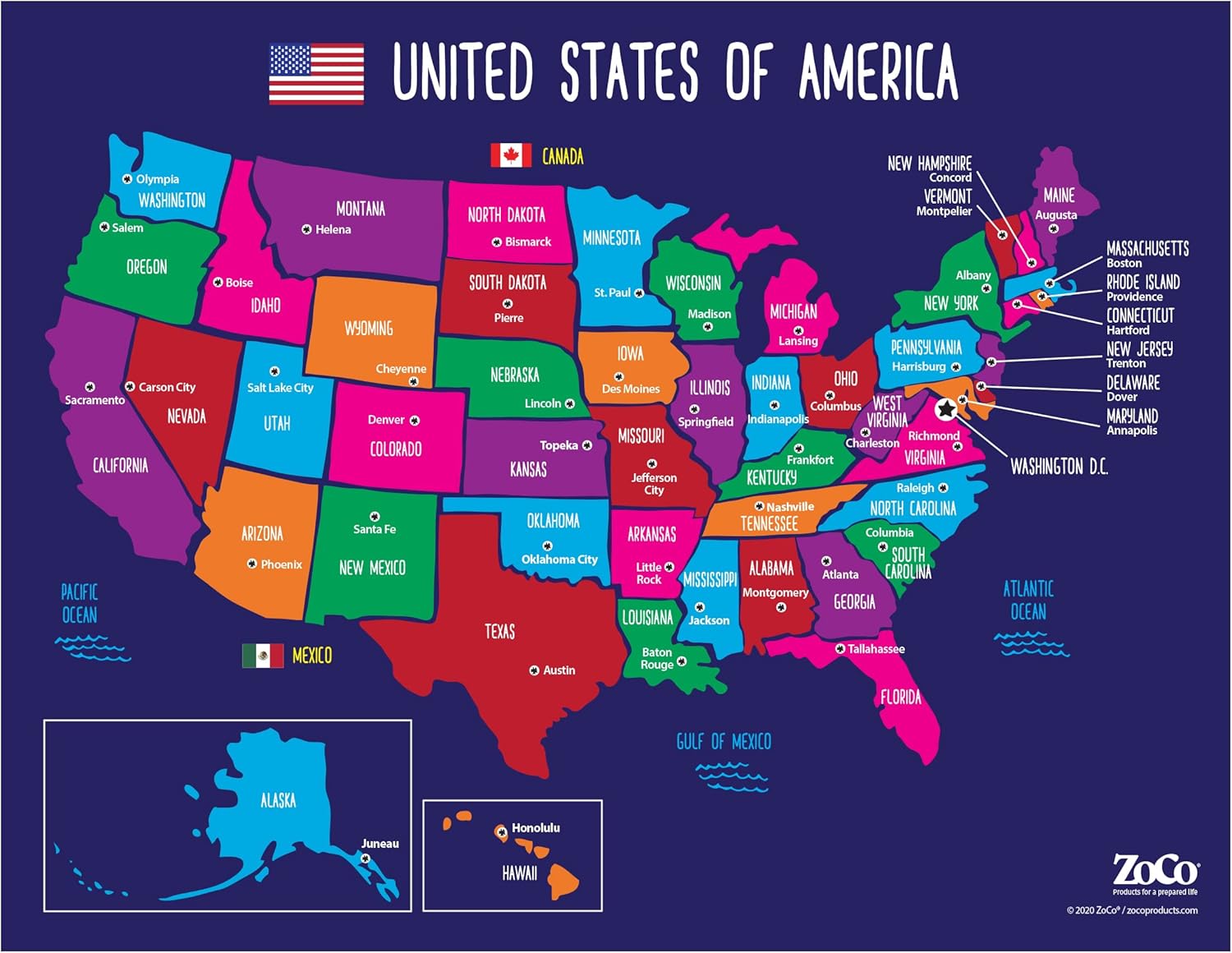 Safety Magnets Map Of USA 50 States With Capitals Bahrain Ubuy safety-magnets-map-of-usa-50-states-with-capitals-bahrain-ubuy