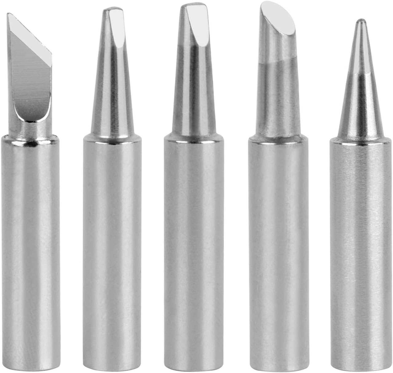 GeToo T18 Series Soldering Iron Tips Set - 5 Different Shapes in ...