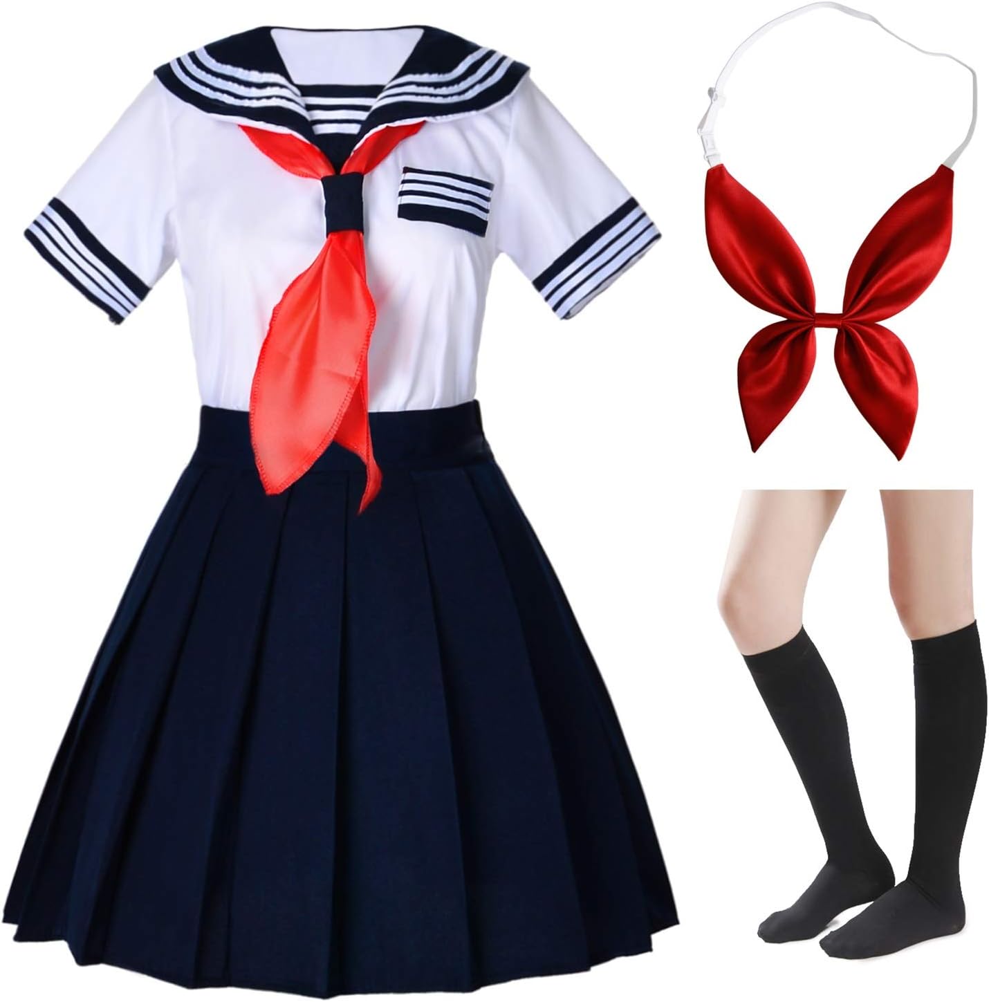 Japanese School Girls Sailor Uniform with Pleated Bahrain | Ubuy