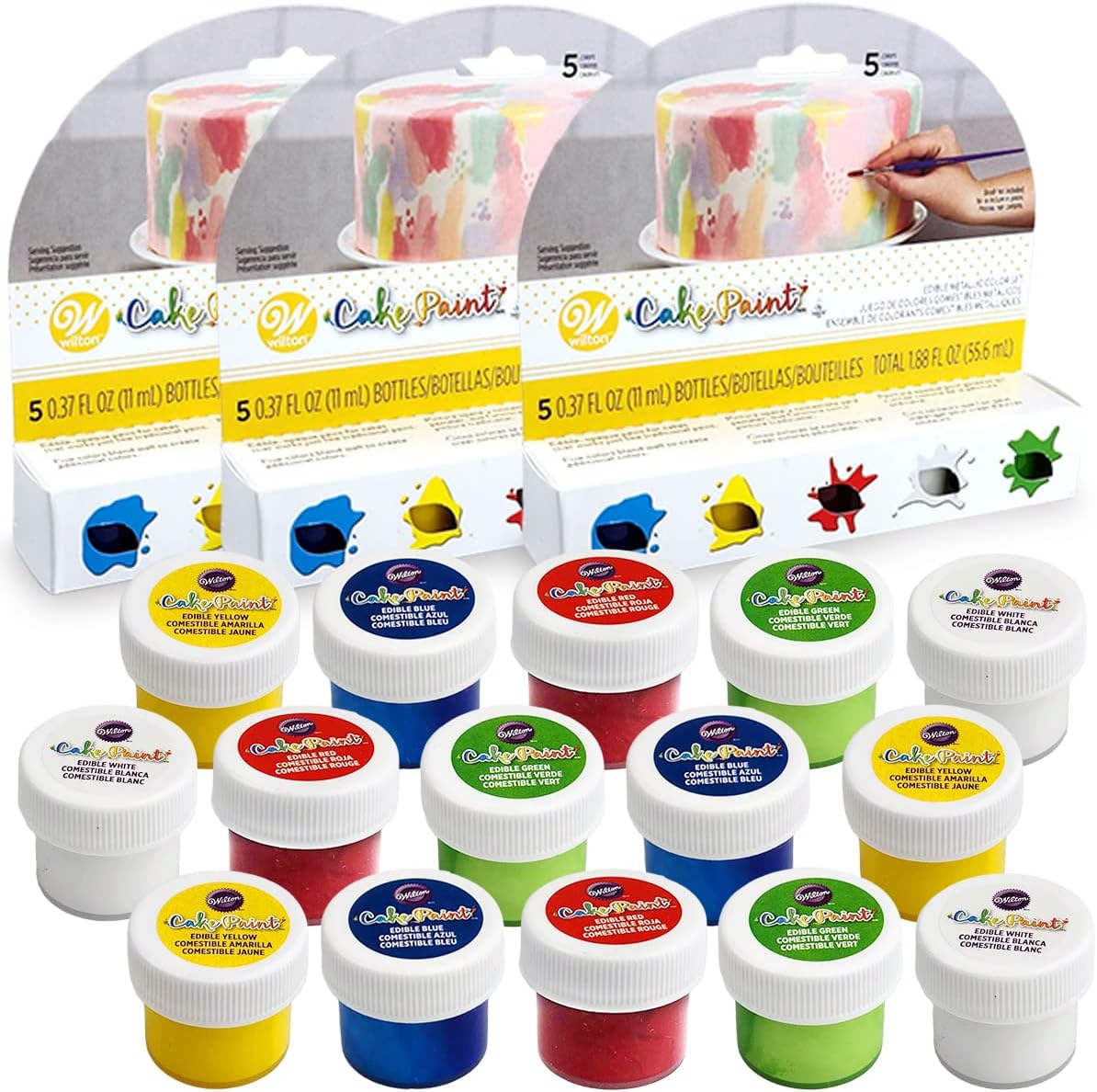 WILTON Edible Cake Paint Set - Safe to Eat Food Bahrain | Ubuy