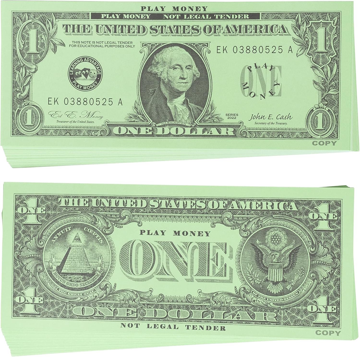 LEARNING ADVANTAGE One Dollar Play Bills - 100 $1 Bahrain | Ubuy